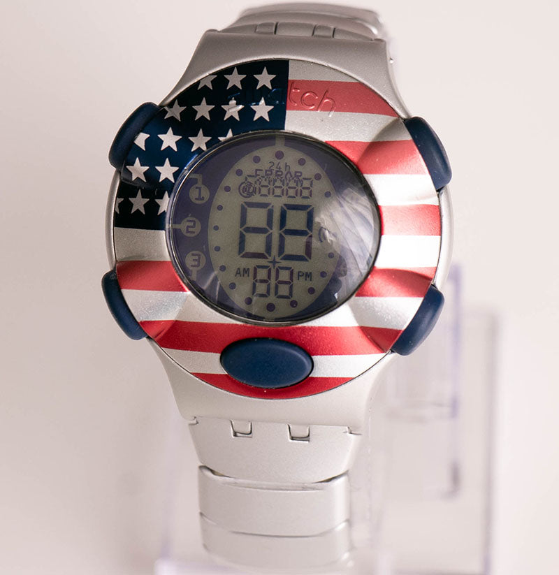 Swatch Beat FLOATING DOT USA YQS1000F Watch | Swatch Irony Beat Watch ...
