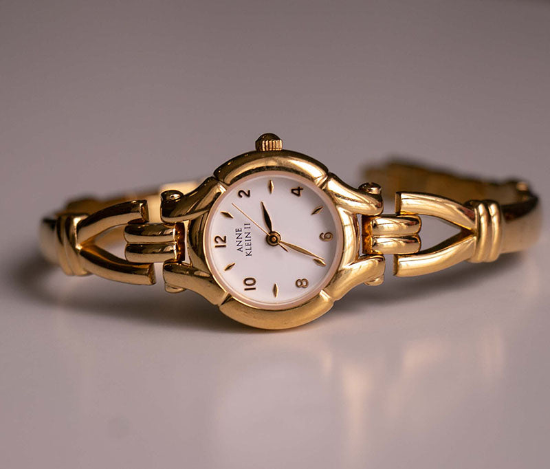 Anne Klein II Gold-tone Quartz Watch for Women | Vintage Ladies Watch ...