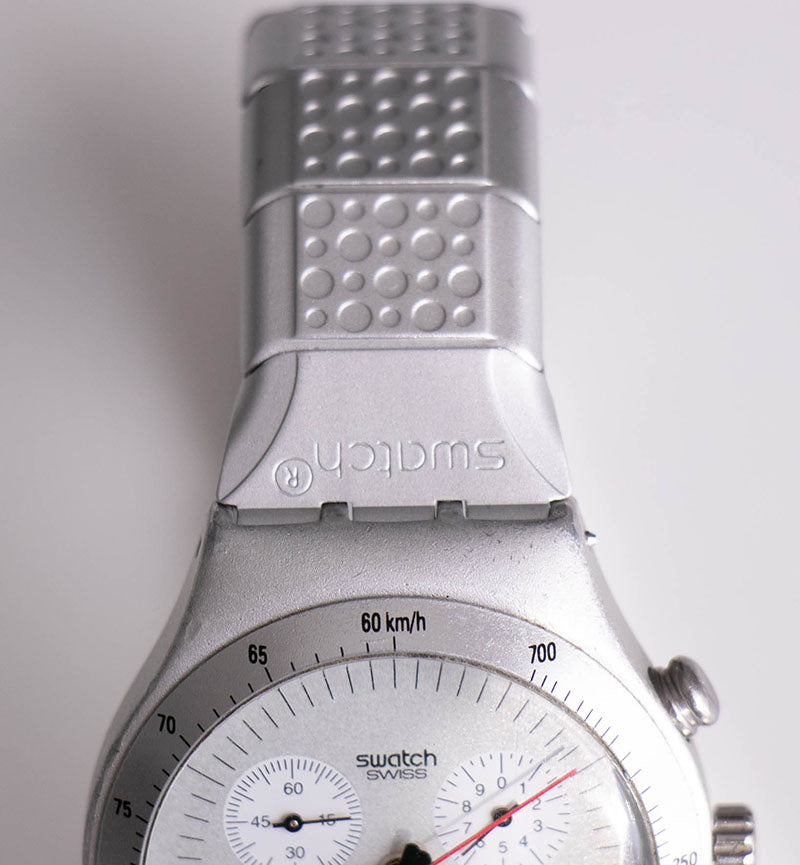 Swatch YCS1005 Time Cut Irony Chronograph Watch | 90s Swatch Irony ...