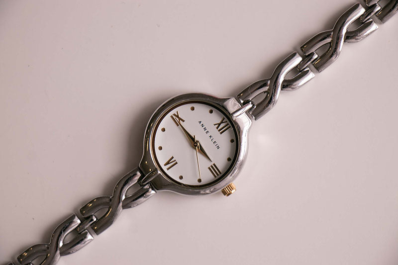 Minimalist Silver-tone Anne Klein Quartz Watch for Women Vintage ...