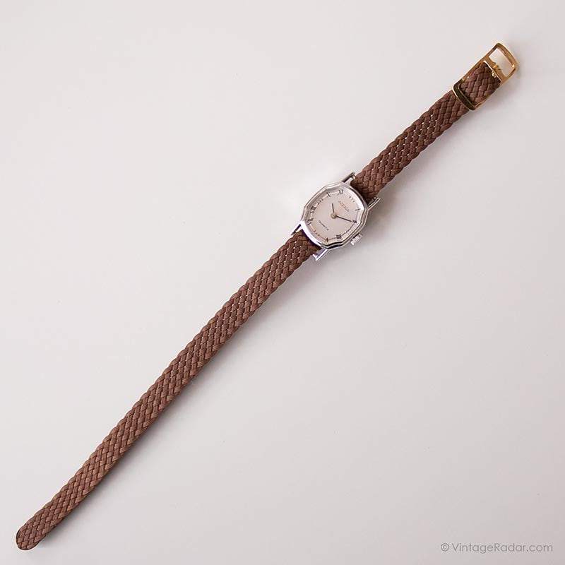 Vintage Tiny Adora Watch for Her | Elegant Gray Dial Wristwatch ...