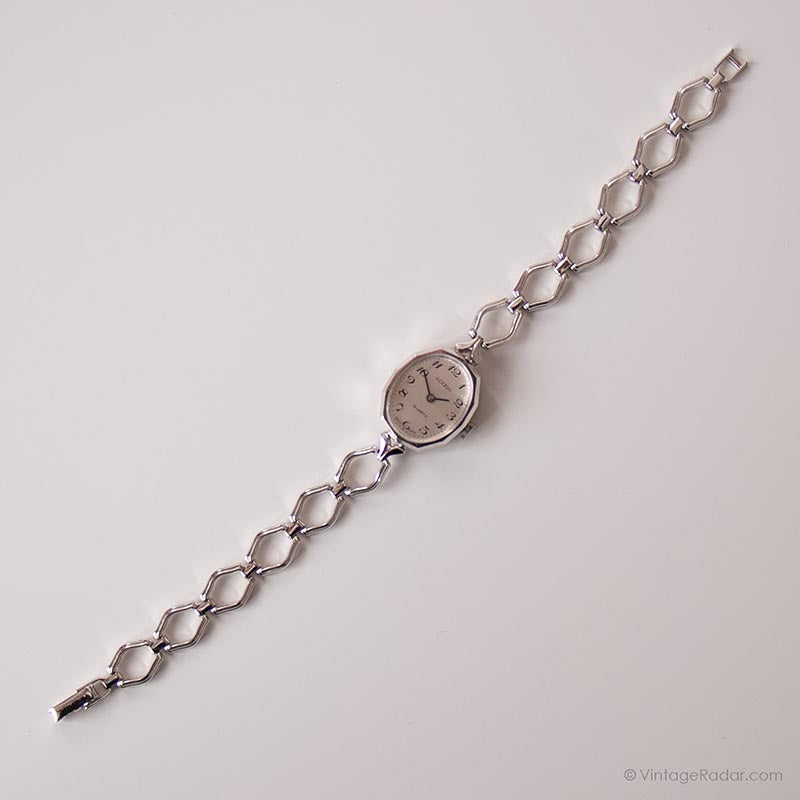 Vintage Silver-tone Adora Watch for Her | Swiss Quartz Wristwatch ...