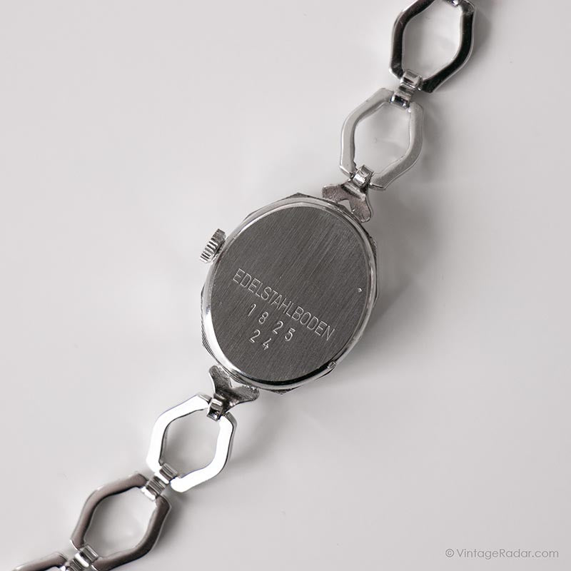 Vintage Silver-tone Adora Watch for Her | Swiss Quartz Wristwatch ...