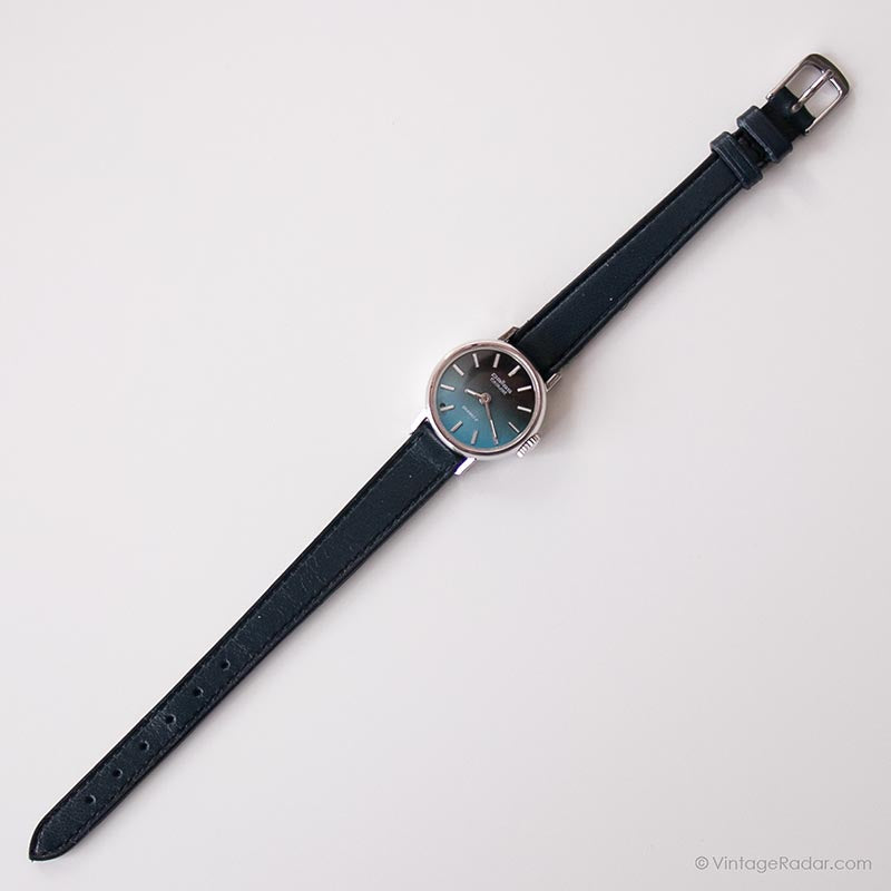 Vintage Pallas Exquisit Watch for Her | Blue Gradient Dial Wristwatch ...