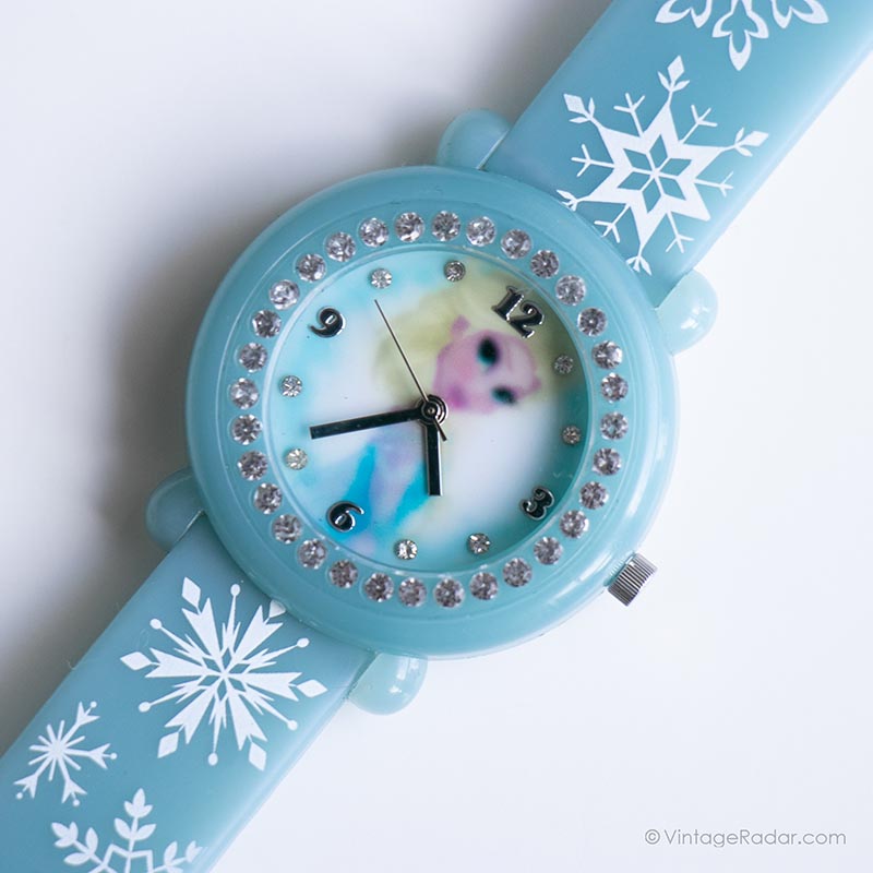 Vintage Frozen Wristwatch for Her | Blue Elsa Watch – Vintage Radar