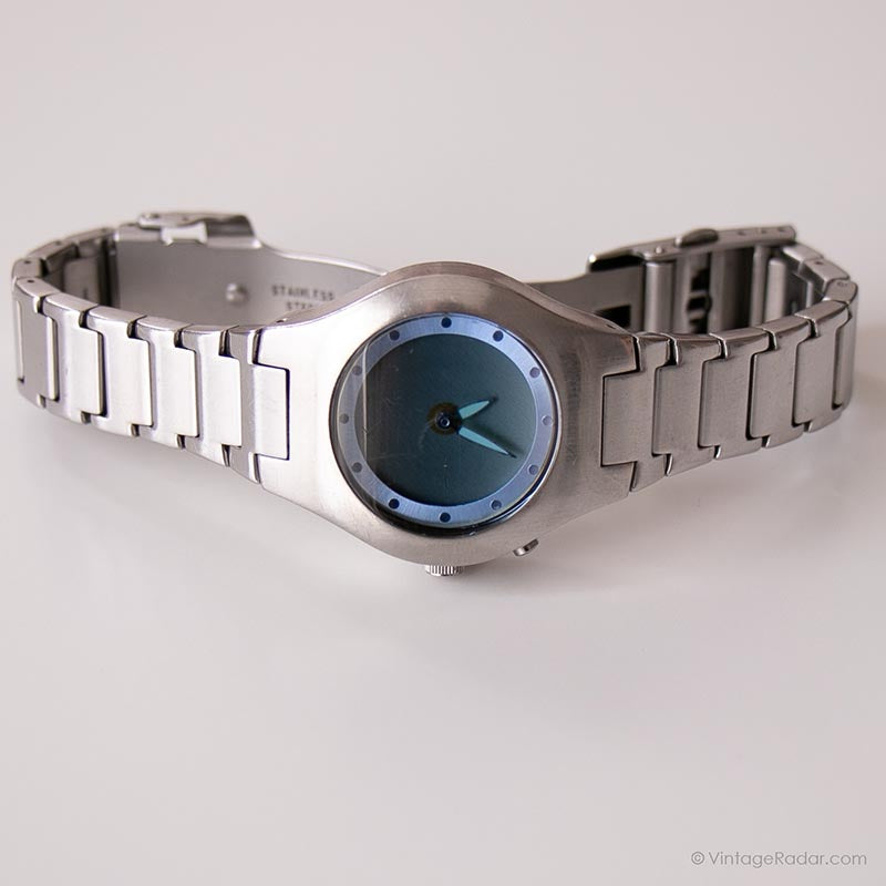 Vintage Fossil Big Tic Watch | Elegant Green Dial Watch for Ladies – Vintage Radar