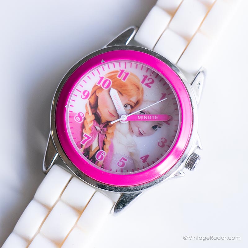 Vintage Pink Disney Princess Watch | Elsa and Anna Ladies Watch ...