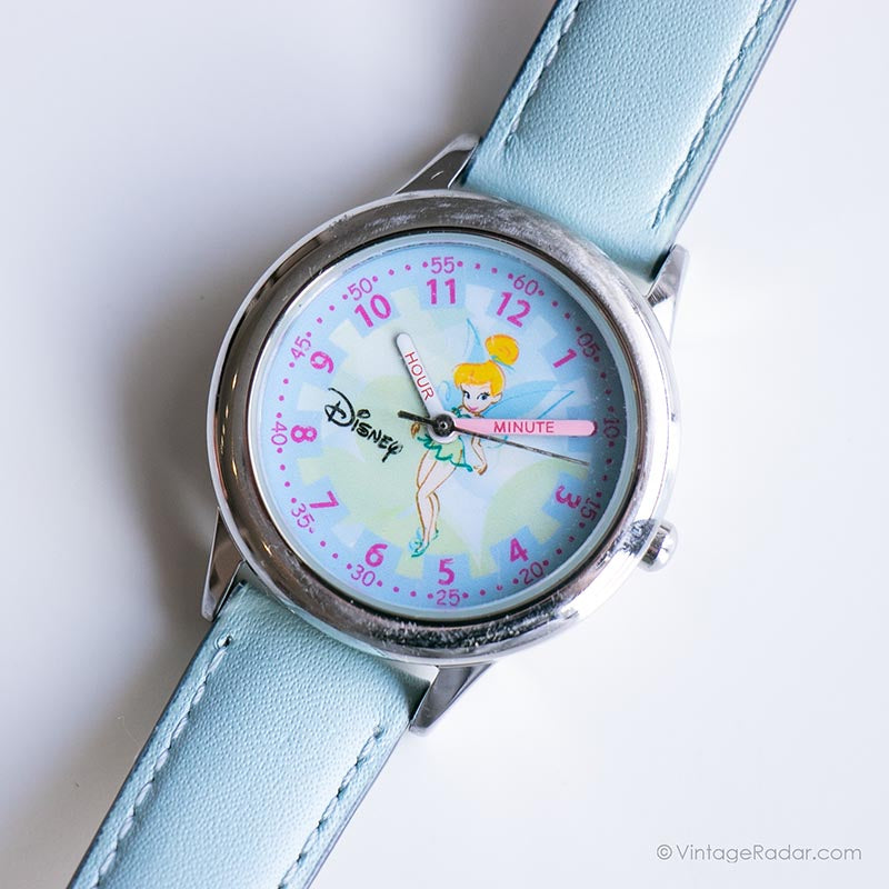 Vintage Blue Tinker Bell Watch for Her | Collectible Disney Watch ...