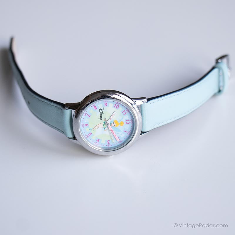 Vintage Blue Tinker Bell Watch for Her | Collectible Disney Watch ...