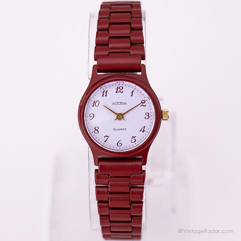 Vintage Adora Watch for Her | Red Bracelet Wristwatch – Vintage Radar