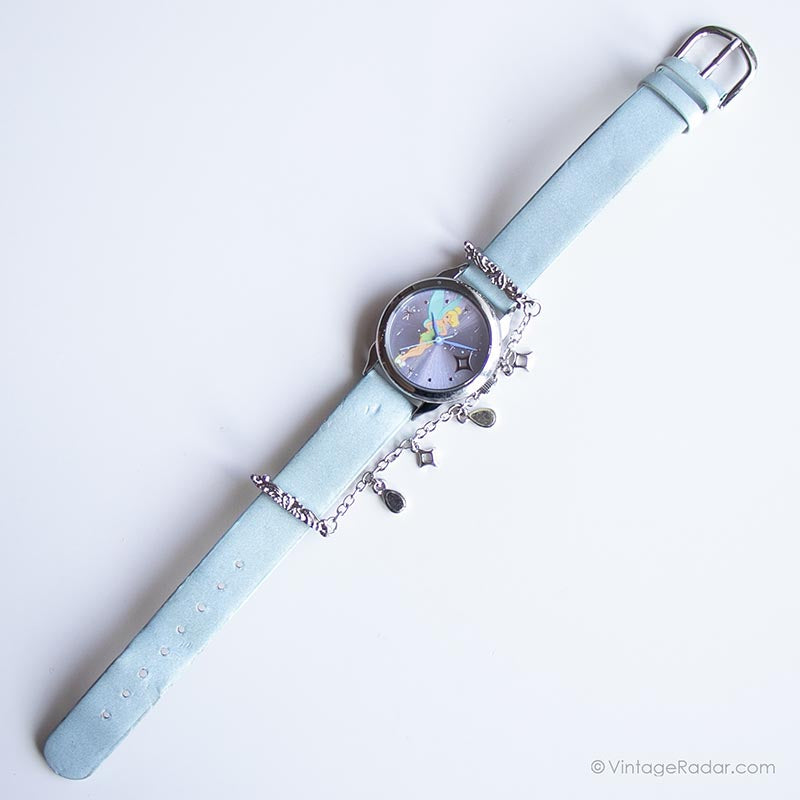 Vintage Blue Seiko Disney Watch | Tinker Bell Watch with Charms ...