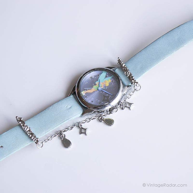 Vintage Blue Seiko Disney Watch | Tinker Bell Watch with Charms ...