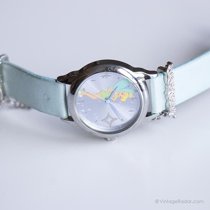 Vintage Blue Seiko Disney Watch | Tinker Bell Watch with Charms ...
