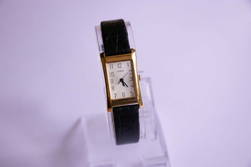 Guess Rectangular Gold-tone Watch for Women | Guess Quartz Watch ...