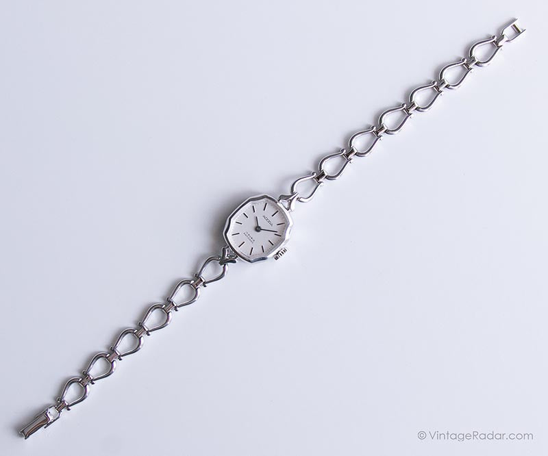 Vintage Mechanical Adora Watch | Silver-tone Watch for Her – Vintage Radar