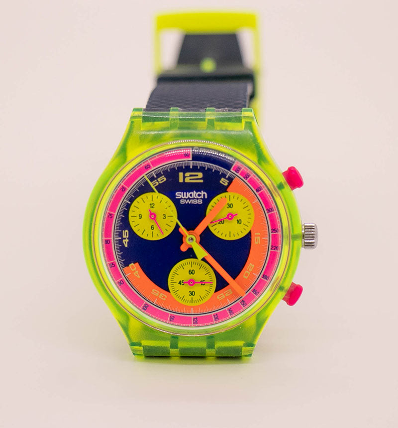 RARE 1991 Swatch GRAND PRIX SCJ101 Watch with Original Box & Papers ...