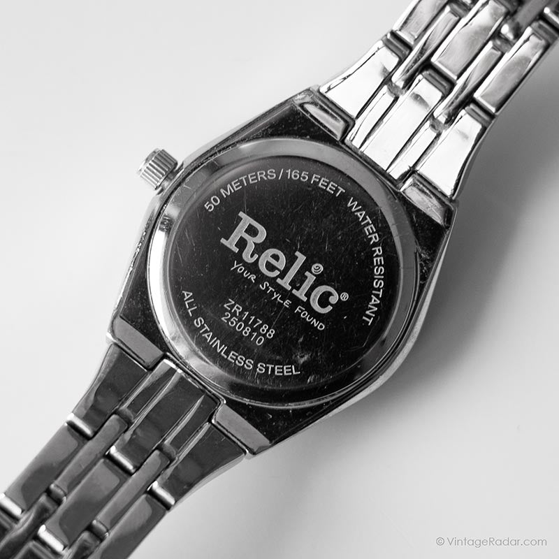 Vintage Relic Luxury Watch for Her | Elegant Dress Watch with Crystals ...