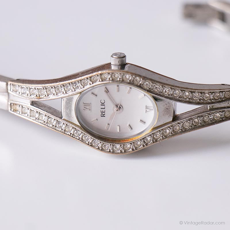 Vintage Relic Dress Watch for Ladies | Elegant Steel Bracelet Watch ...