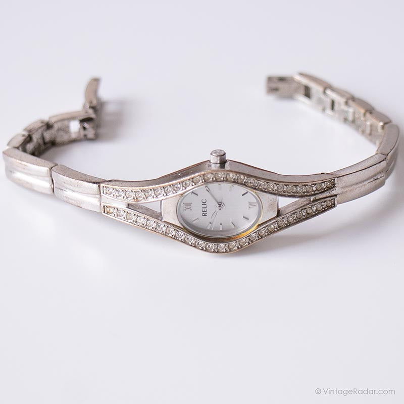 Vintage Relic Dress Watch for Ladies | Elegant Steel Bracelet Watch ...