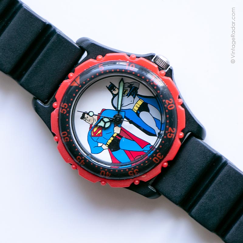 Vintage Superhero Wristwatch | Superman and Batman Watch – Vintage Radar