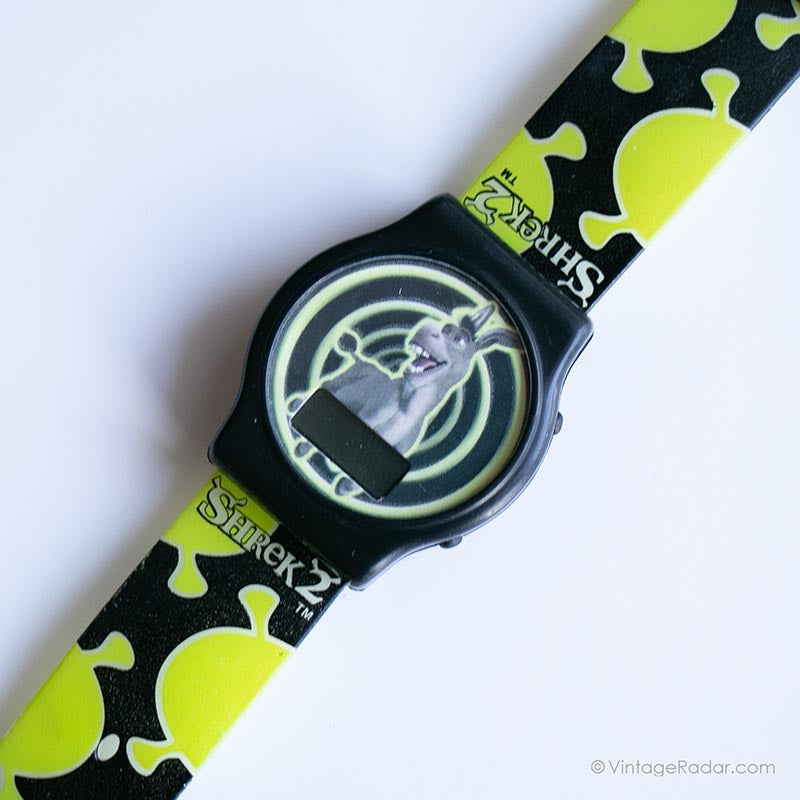 Vintage Shrek Digital Watch | Shrek 2 Donkey Wristwatch – Vintage Radar