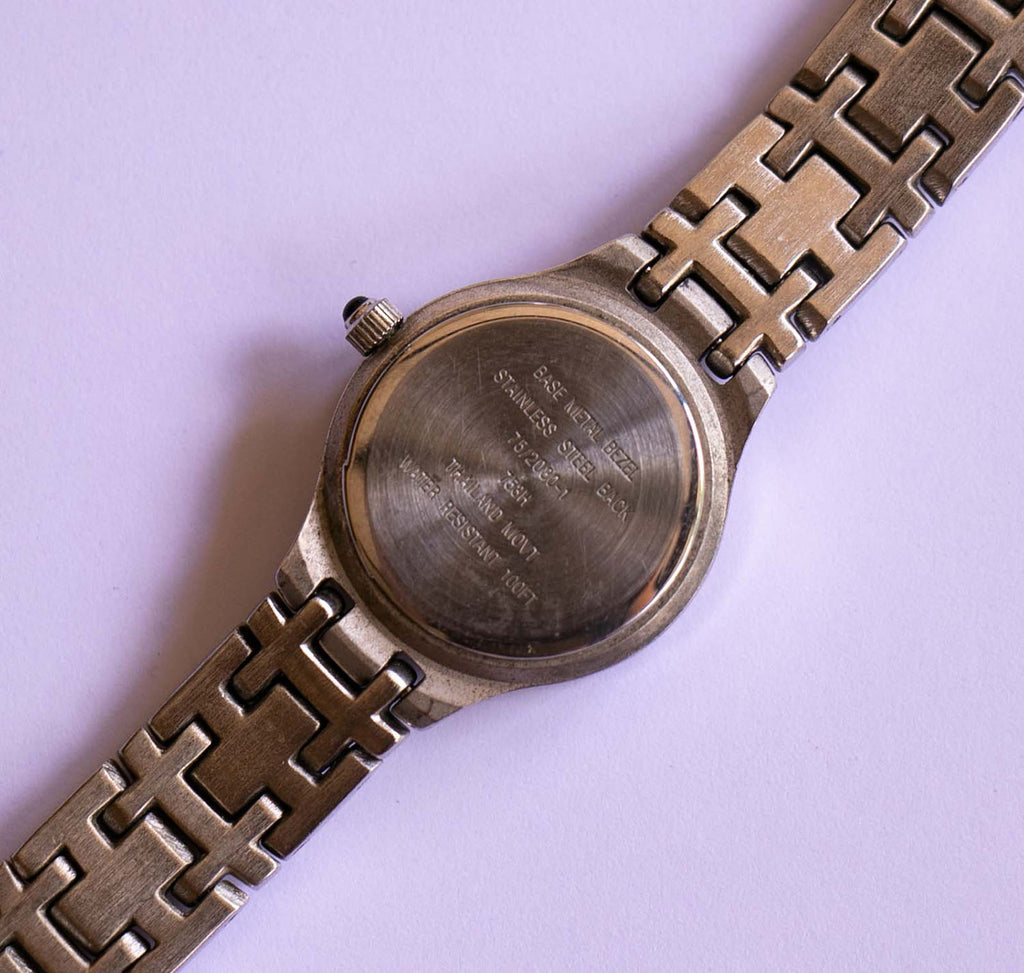 Silver-tone Armitron Quartz Watch with Blue Dial | Ladies Wristwatch ...