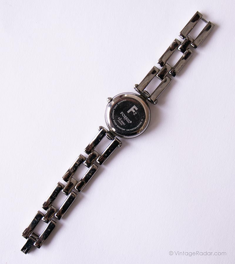 Purple-Dial Fossil F2 Watch for Women | Vintage Fossil Designer Watch ...