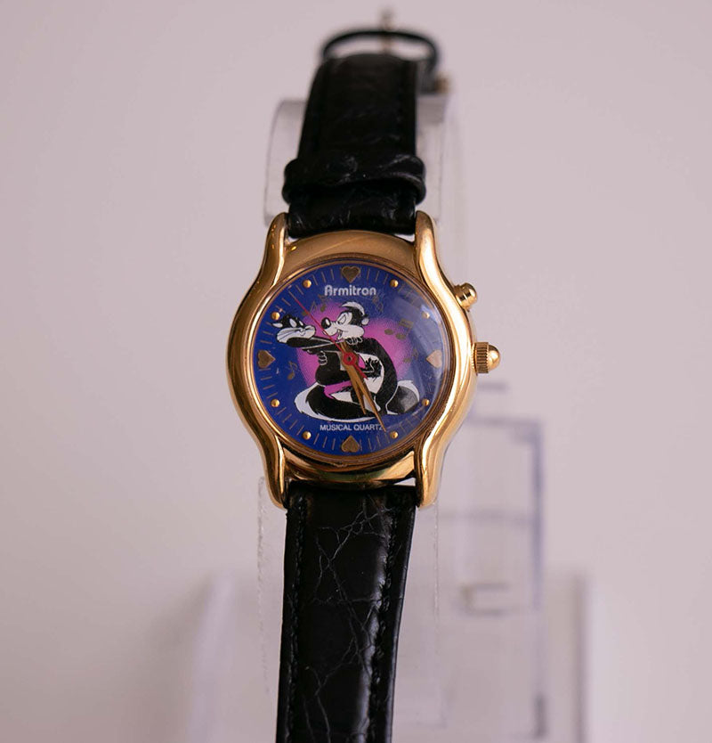 RARE Vintage Armitron Pepe Le Pew Musical Watch | Looney Tunes Watch ...