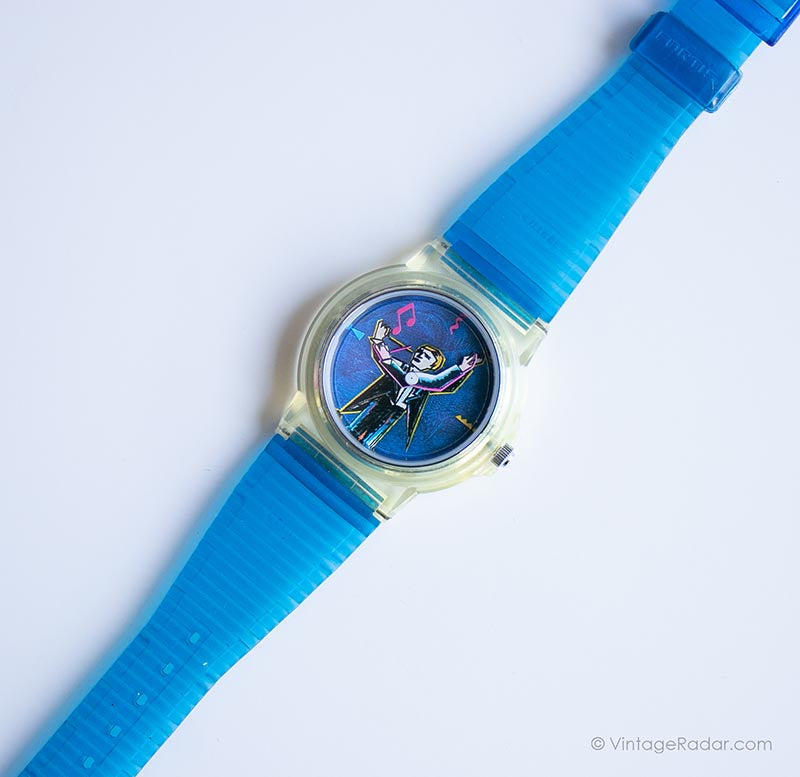 Vintage Blue Conductor Watch | Retro Opera Wristwatch – Vintage Radar