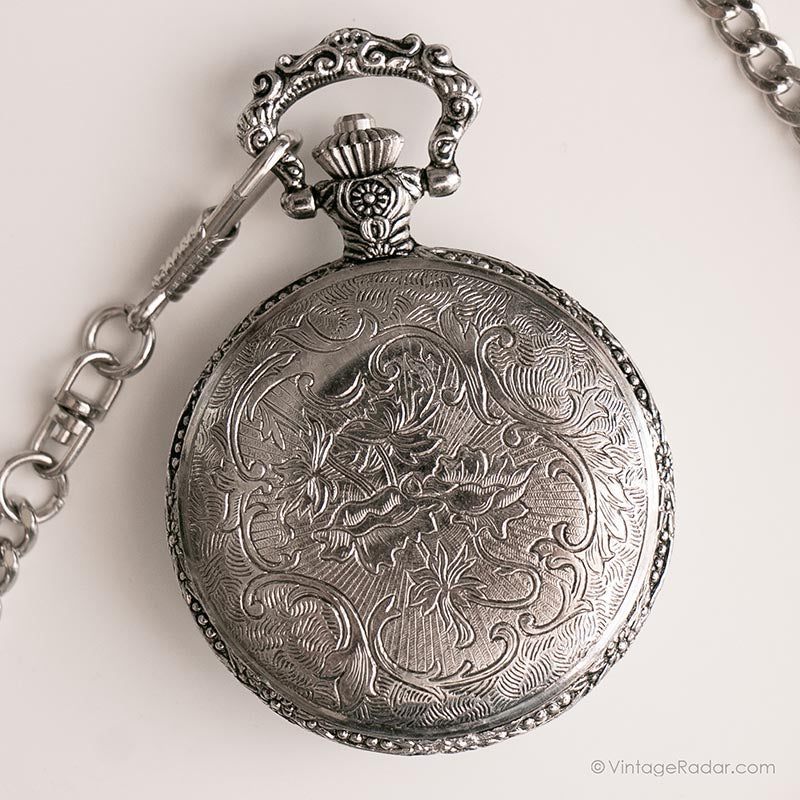 Vintage Silver-tone Gruen Pocket Watch | Personalized Grandpa Gift ...