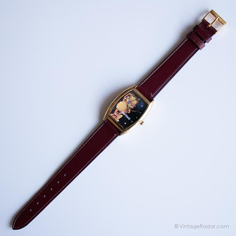 Vintage Garfield Gold-tone Watch | 90s Retro Cartoon Wristwatch ...