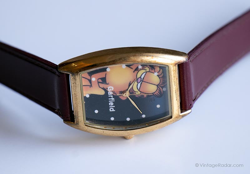 Vintage Garfield Gold-tone Watch | 90s Retro Cartoon Wristwatch ...