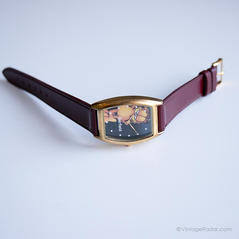 Vintage Garfield Gold-tone Watch | 90s Retro Cartoon Wristwatch ...