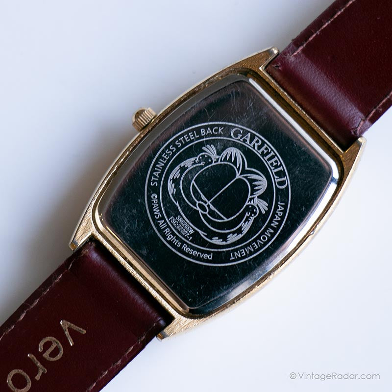 Vintage Garfield Gold-tone Watch | 90s Retro Cartoon Wristwatch ...