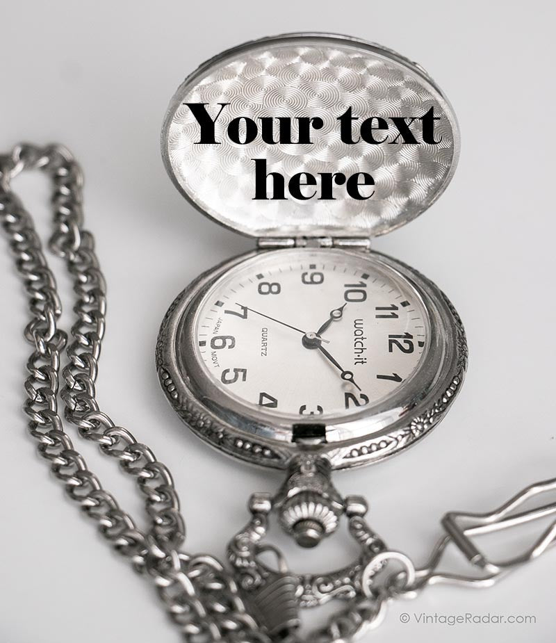 Vintage Railway Pocket Watch | Silver-tone Train Watch by Watch-it ...