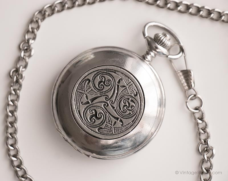 Vintage Mullingar Pewter Pocket Watch | Silver-tone Tribal Watch ...