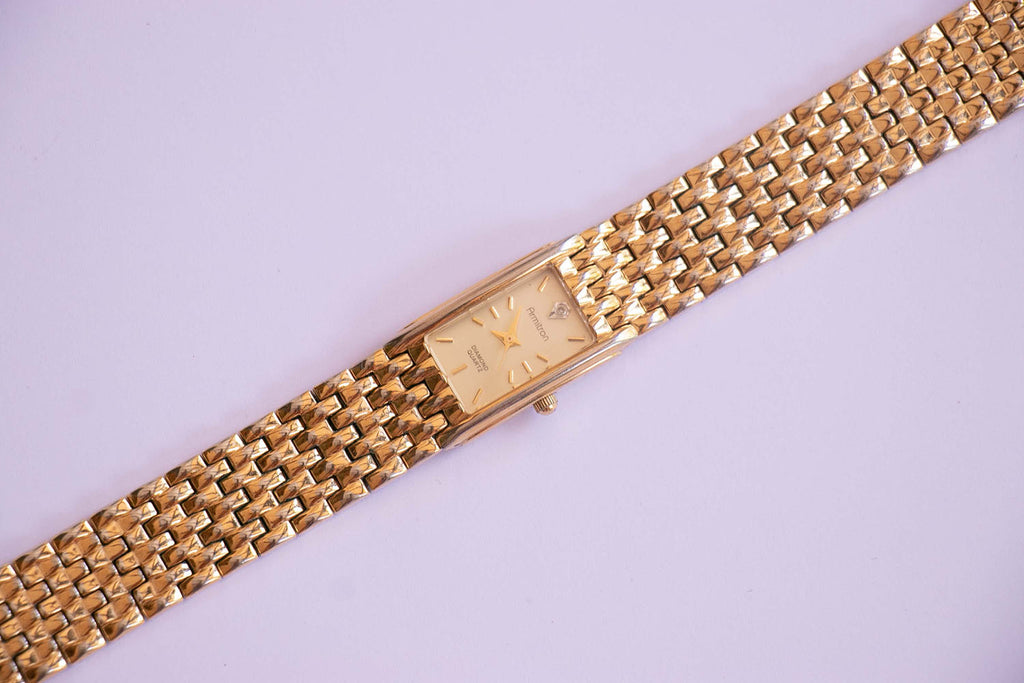 Square Dial Armitron Diamond Quartz Watch | Tiny Elegant Ladies Watch ...