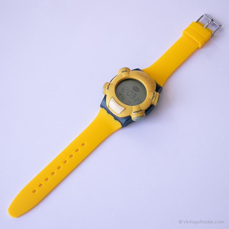 Vintage 1999 Swatch BEAT SQN101 NET-TIME STATIC Watch | Digital Swatch ...