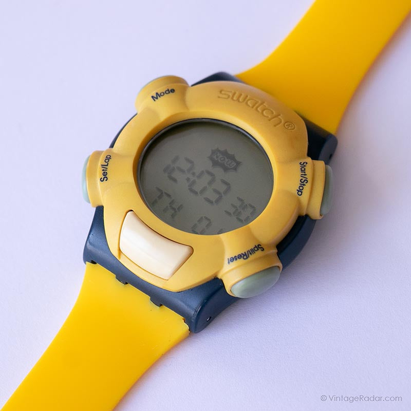 Vintage 1999 Swatch BEAT SQN101 NET-TIME STATIC Watch | Digital Swatch ...