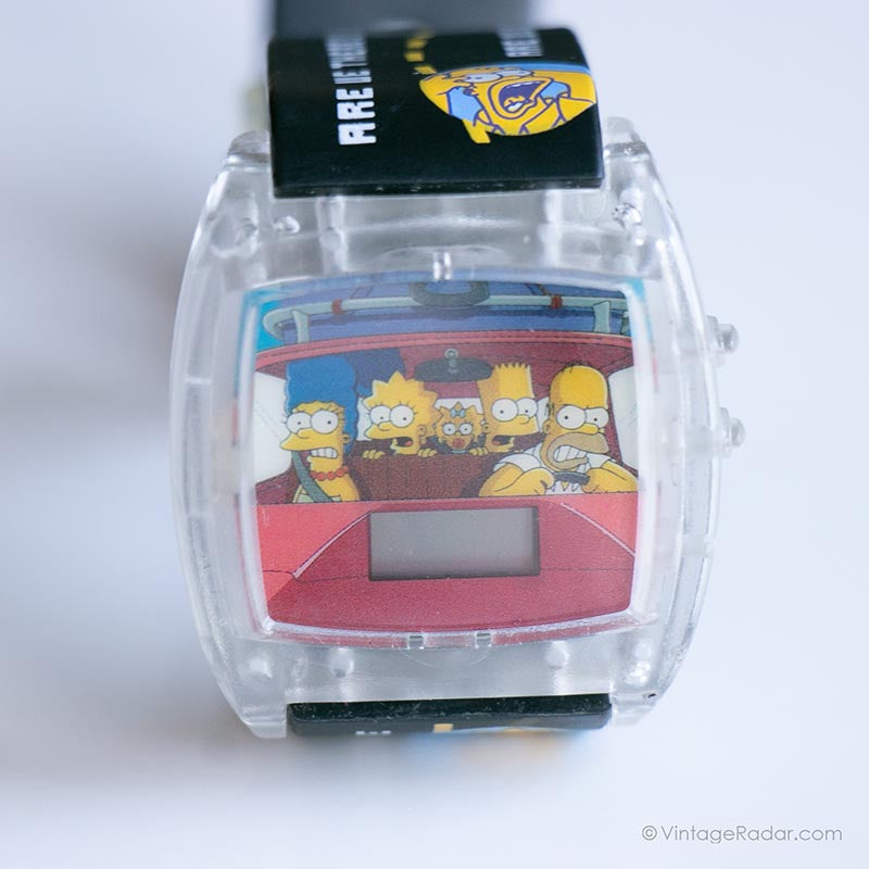 Vintage Simpsons Road Trip Watch | Retro Digital Wristwatch – Vintage Radar