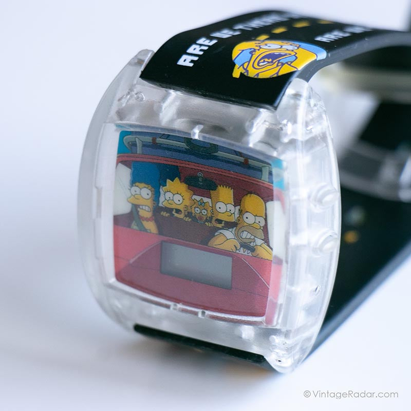 Vintage Simpsons Road Trip Watch | Retro Digital Wristwatch – Vintage Radar