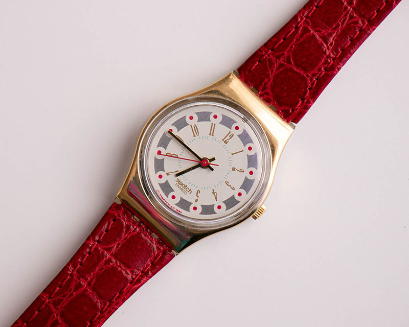 1992 Swatch Lady LX110 Hearts Watch | Rari anni '90 Swatch Lady ...