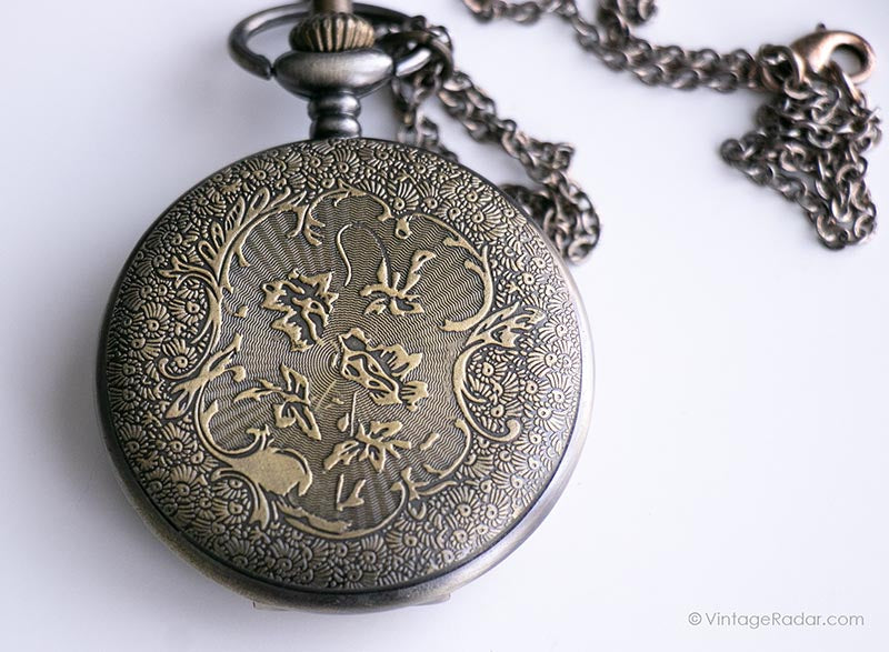 Vintage Floral Pocket Watch | Ladies Pocket Watch – Vintage Radar