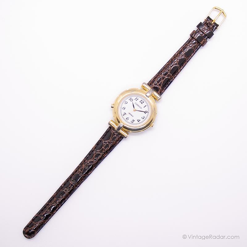 Vintage Art-deco Gold-Tone Carriage Watch | Timex Watch Collection ...