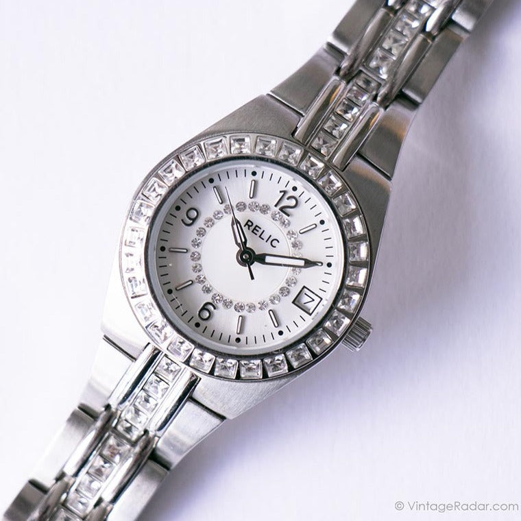 Luxury Ladies Relic Watch with Gemstones | Vintage Designer Watch ...