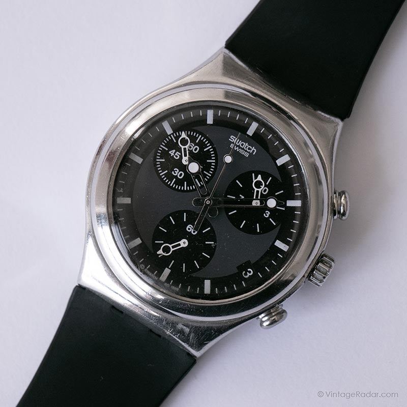 1999 Swatch YCS410GX WINDFALL Watch | Silver-tone Swatch Chrono ...