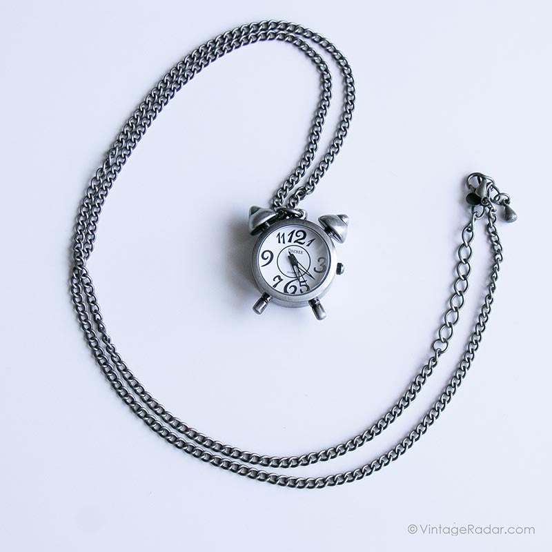 Vintage Decree Pocket Watch | Alarm Clock Necklace Pendant – Vintage Radar