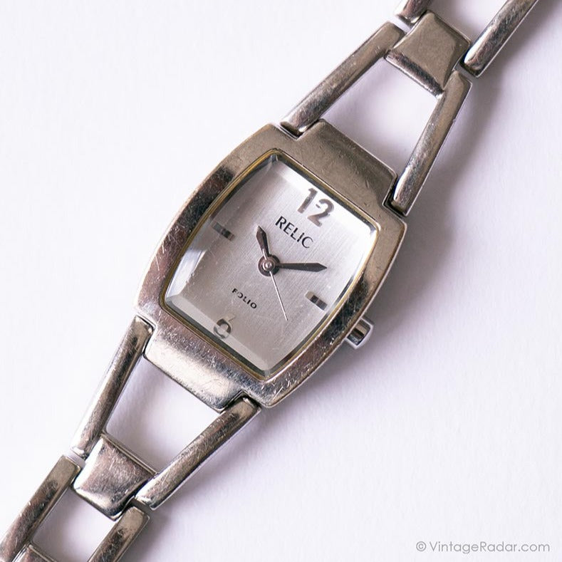 Tiny Rectangular Relic Folio Watch for Women | Vintage Relic by Fossil ...
