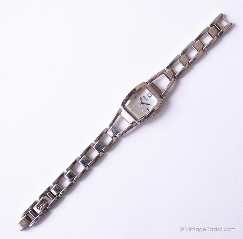 Tiny Rectangular Relic Folio Watch for Women | Vintage Relic by Fossil ...