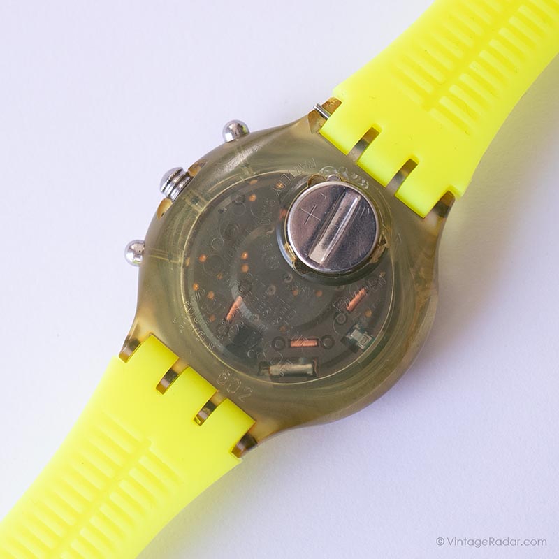 1996 Swatch SBN106 EL LEON Watch | Vintage Colorful Chronograph Watch ...